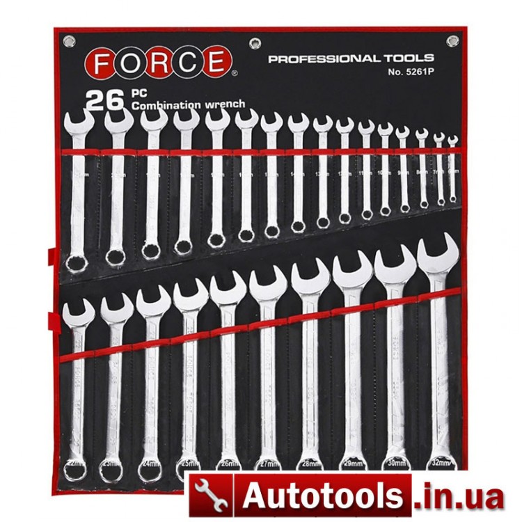 Force 5261P набор ключей 26 ед. Купить - цена на сайте autotools.in.ua